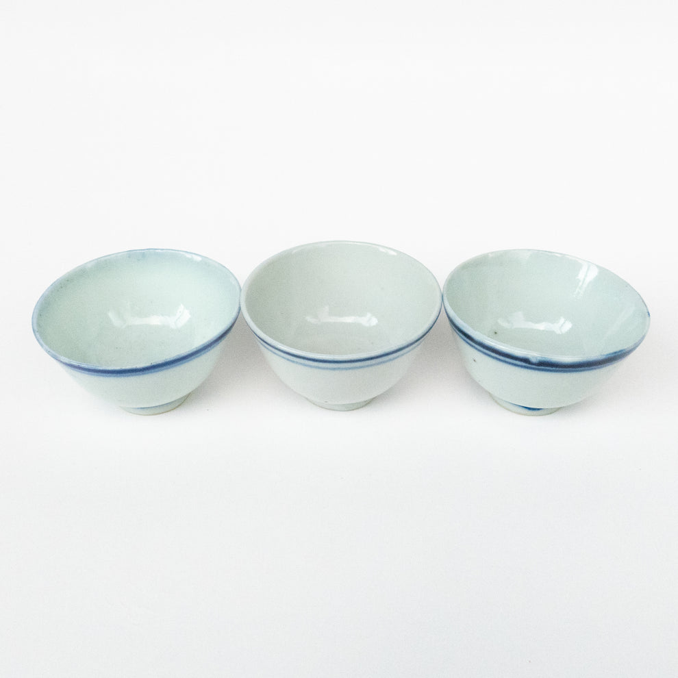 30-40ml Late Qing Dynasty Large Blue Line Cup – The Essence of Tea